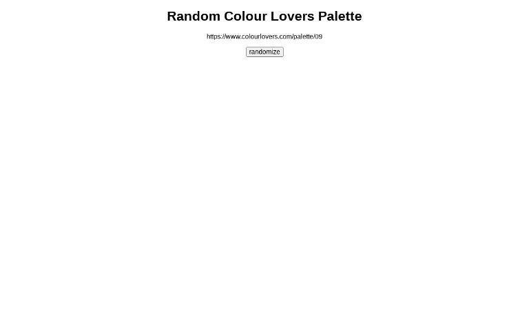 Random Colour Lovers Palette ― Perchance Generator