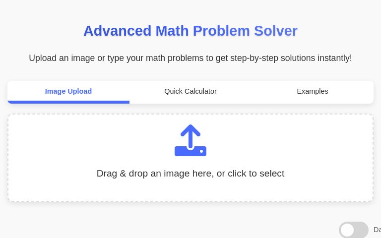 Advanced Math Problem Solver ― Perchance Generator