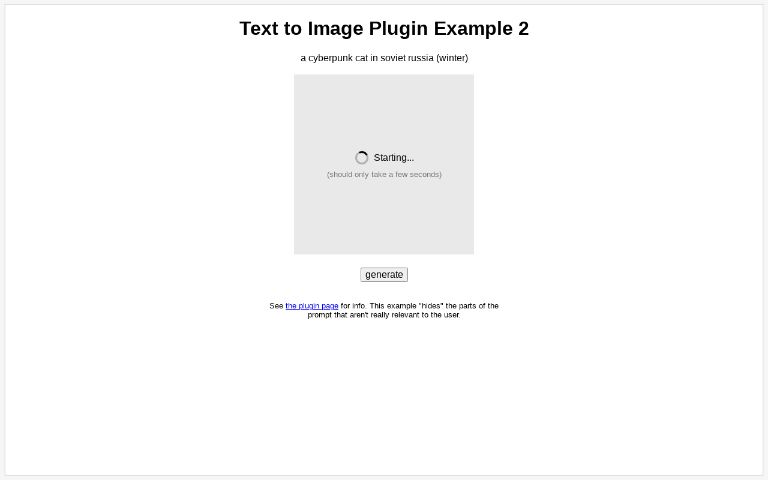 Text to Image Plugin Example 2