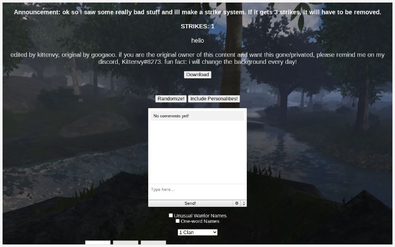 Clan Generator Edited