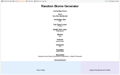Random Biome Generator