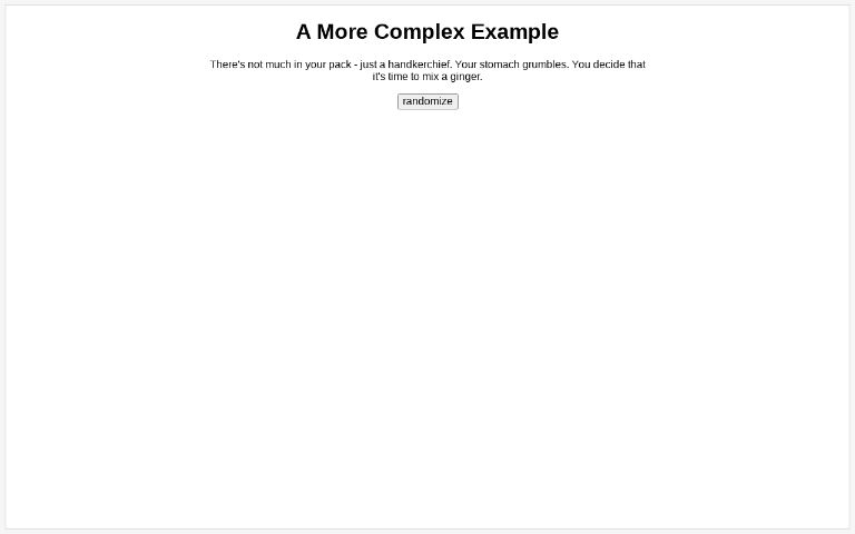 A More Complex Example ― Perchance Generator