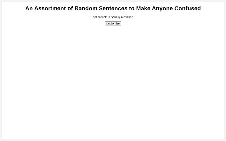 An Assortment of Random Sentences to Make Anyone Confused ― Perchance ...