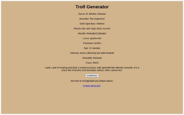 Troll Generator