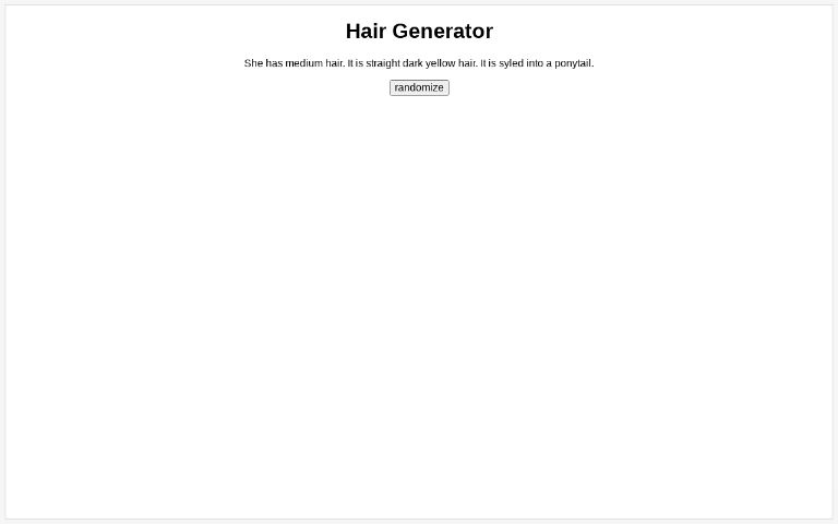 Hair Generator