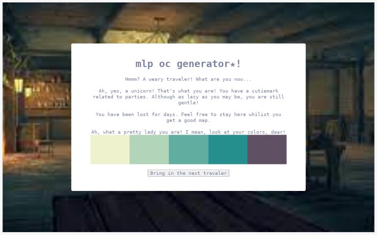 mlp oc generator★!