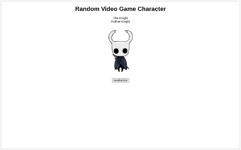 Random Video Game Character ― Perchance Generator