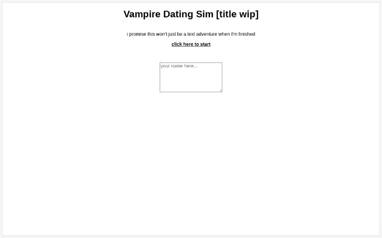 Vampire Dating Sim [title wip] ― Perchance Generator