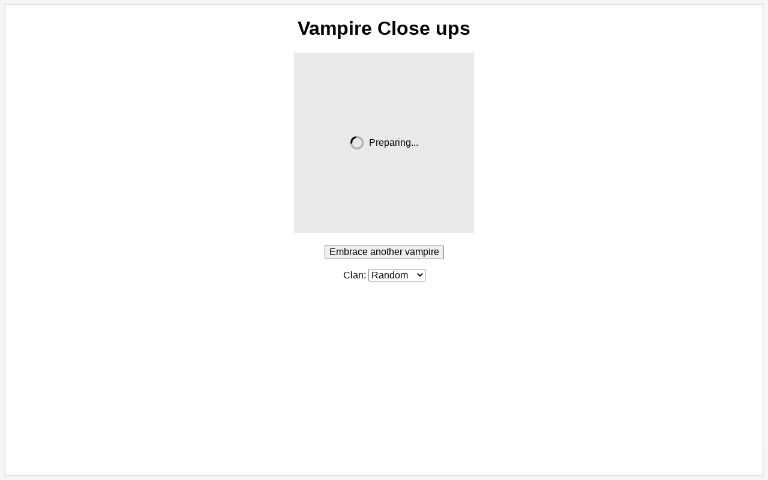 Vampire Close ups ― Perchance Generator