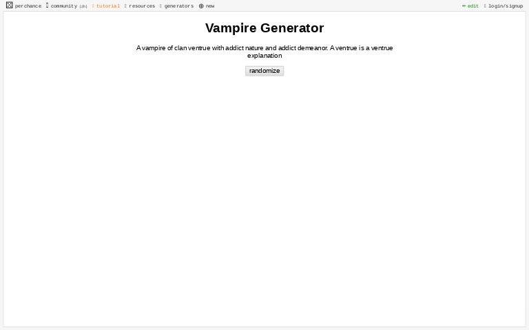 VAMPIRE GENERATOR