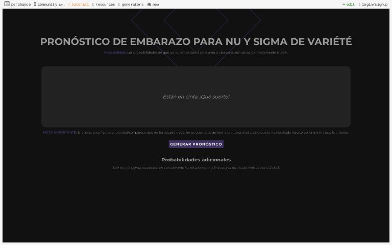 Variete Nu Sigma ― Perchance Generator