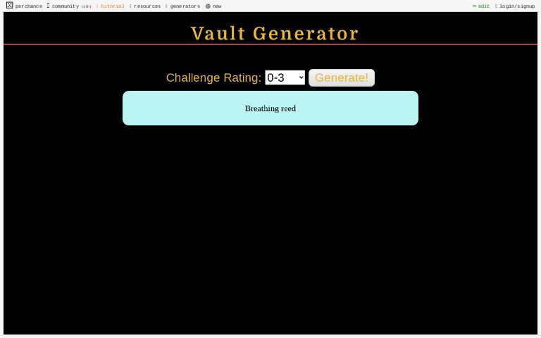 Vault Generator