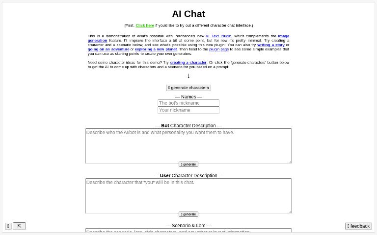 AI Chat & Roleplay (online, free, no sign-up, unlimited)