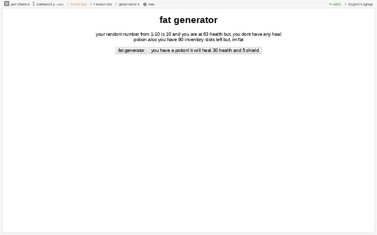 im hungry ― Perchance Generator