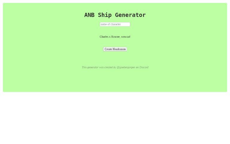 ANB Ship Generator
