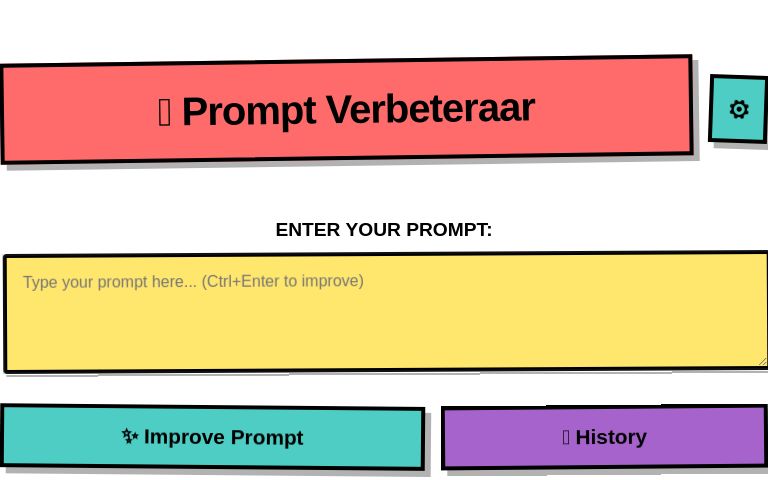 🚀 Prompt Verbeteraar ― Perchance Generator