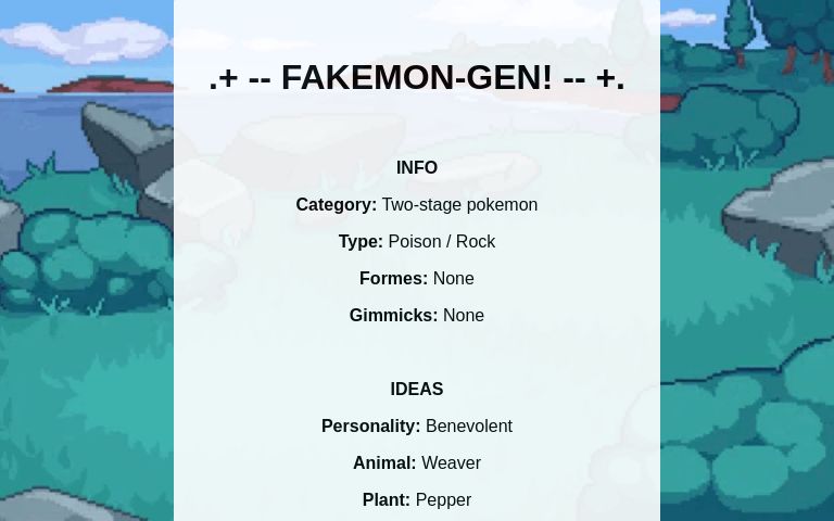 FAKEMON-GEN!