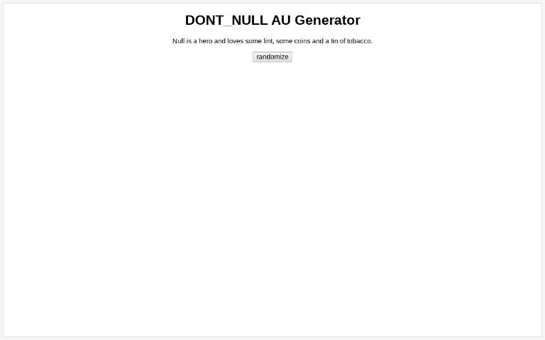 DONT_NULL AU Generator