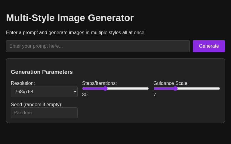 Multi-Style Image Generator