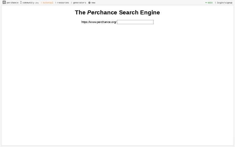 The Perchance Search Engine ― Perchance Generator