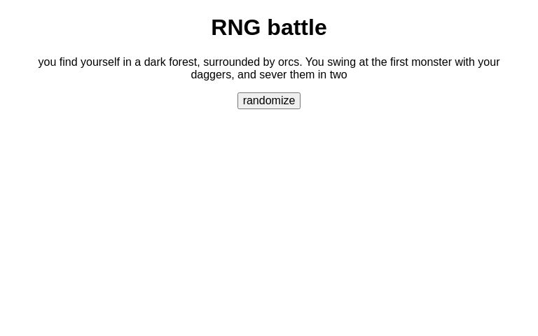 RNG battle ― Perchance Generator