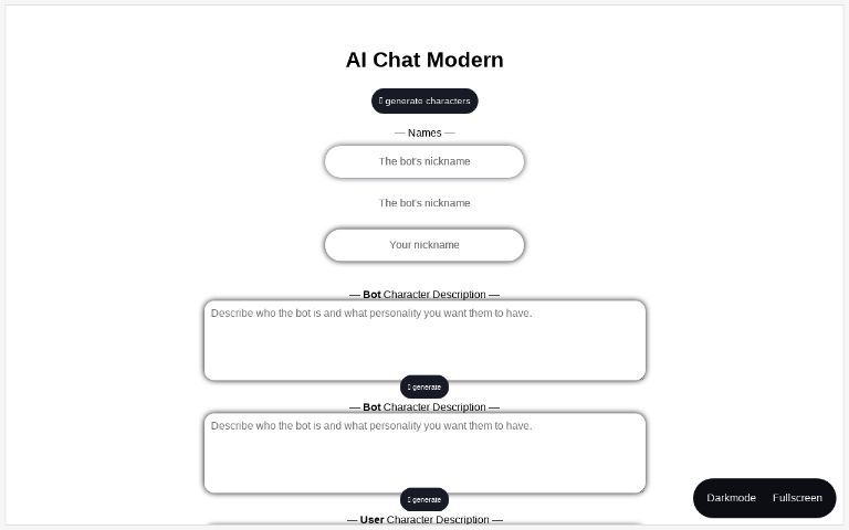 AI Chat Modern