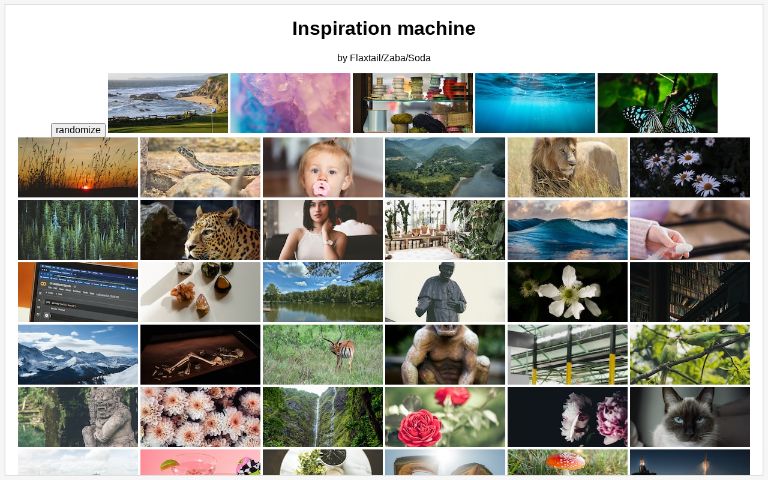 Inspiration machine ― Perchance Generator