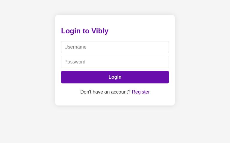 Vibly ― Perchance Generator
