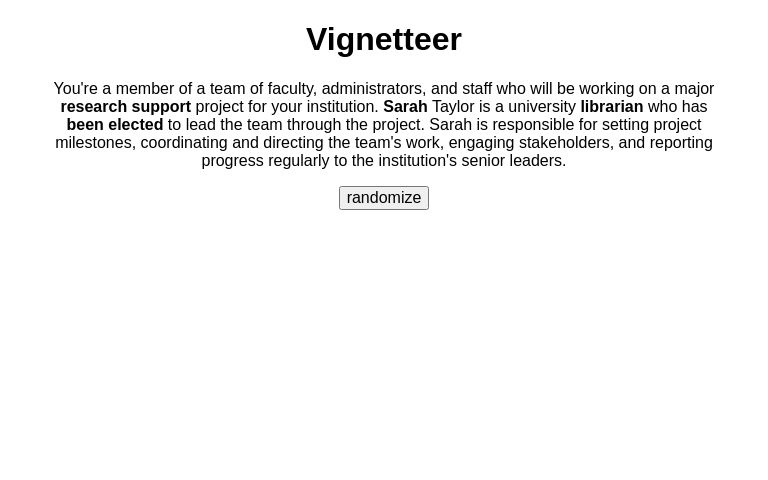 Vignetteer ― Perchance Generator