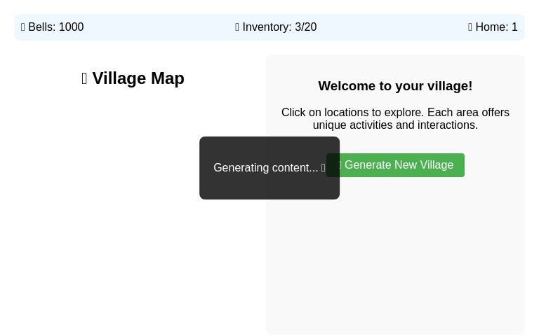 🗺️ Village Map ― Perchance Generator