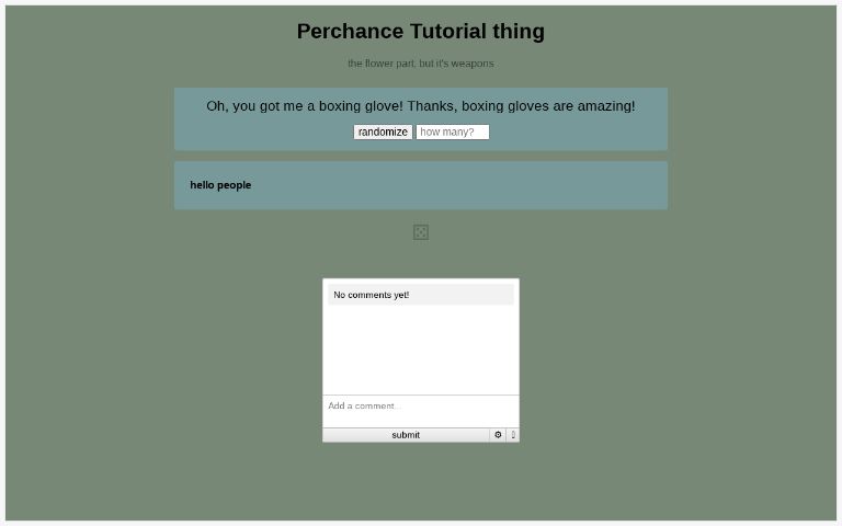 Perchance Tutorial thing ― Perchance Generator