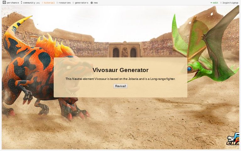 Vivosaur Generator