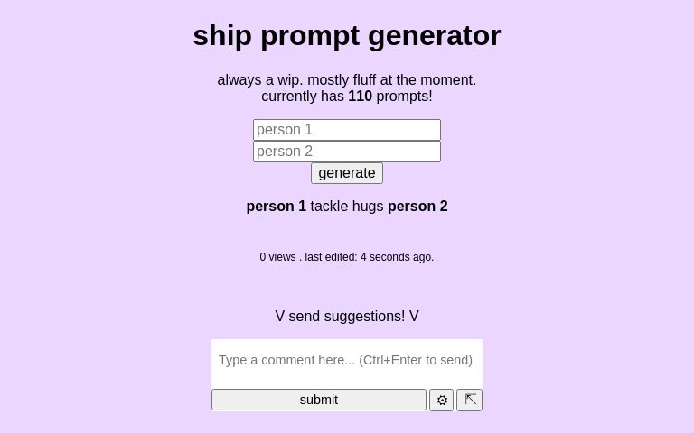 ship prompt generator