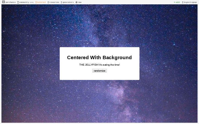 Centered With Background ― Perchance Generator