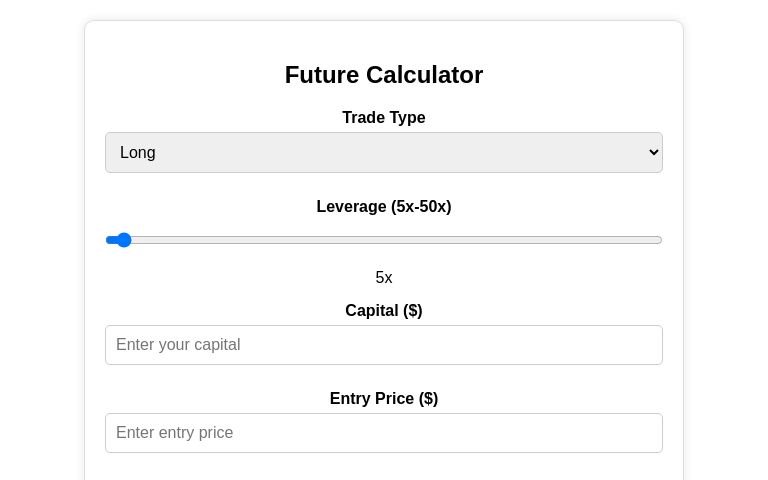 Future Calculator ― Perchance Generator