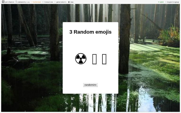 3 Random emojis ― Perchance Generator