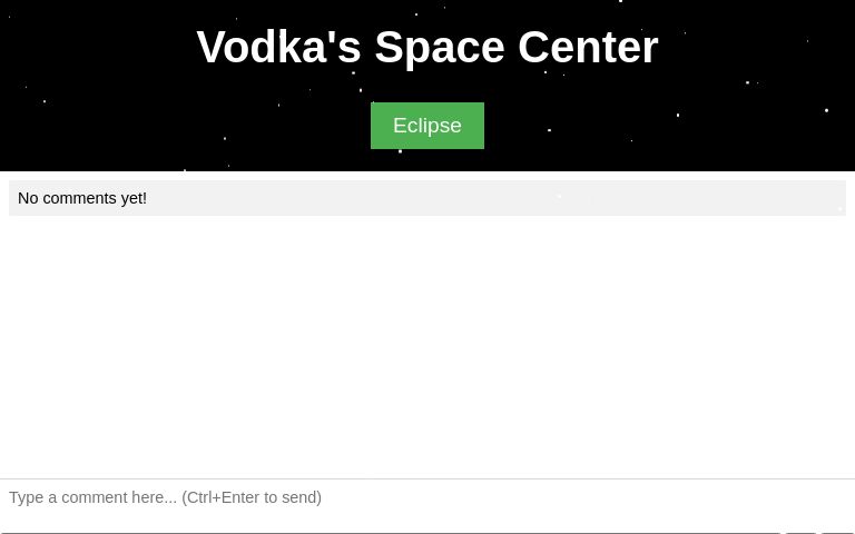 Vodka's Space Center ― Perchance Generator