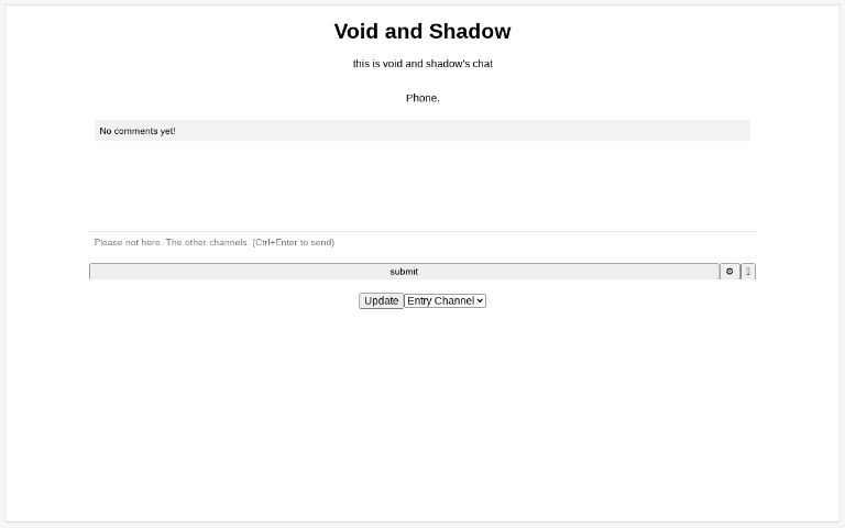 Void and Shadow ― Perchance Generator