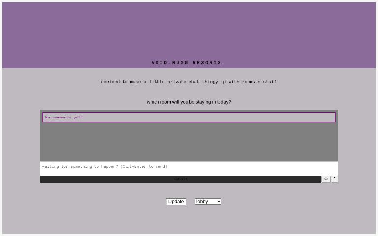 void.bugg resorts. ― Perchance Generator