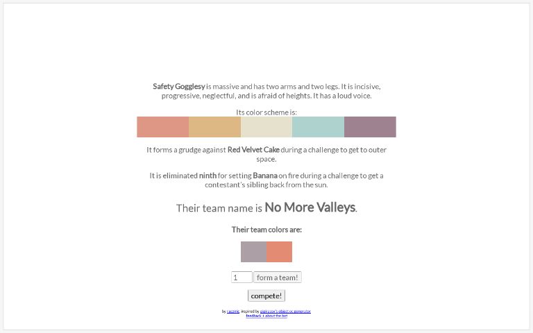Object Show Character Generator