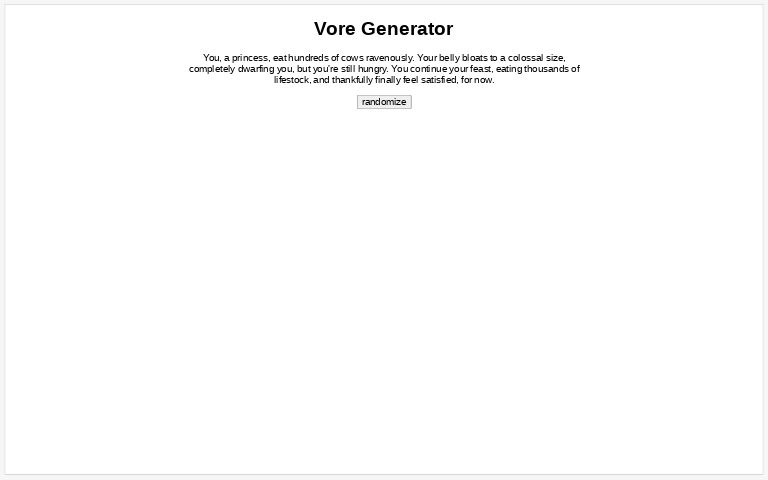 Vore Generator
