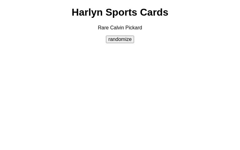 Harlyn Sports Cards ― Perchance Generator
