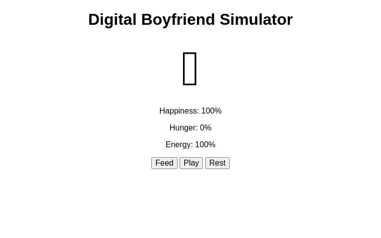 Digital Boyfriend Simulator ― Perchance Generator