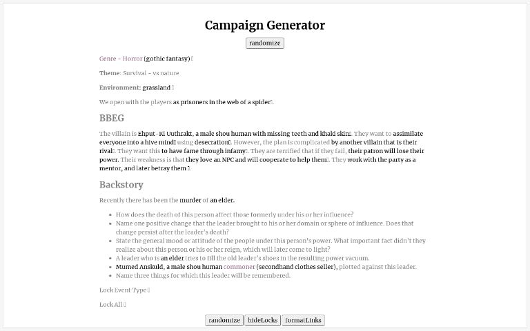 Campaign Generator