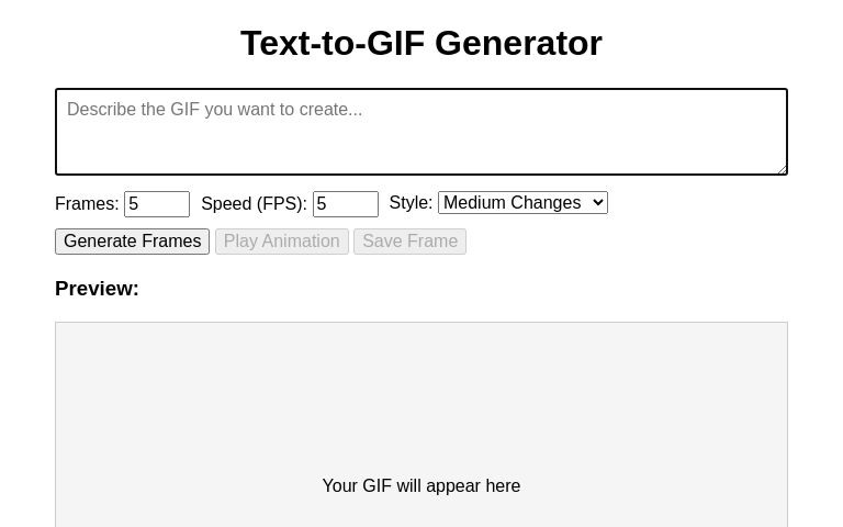 Text-to-GIF Generator