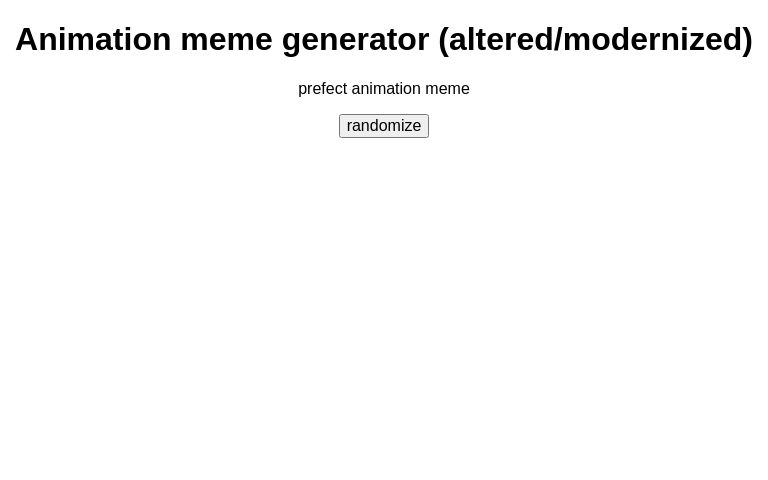 Animation meme generator (altered/modernized)