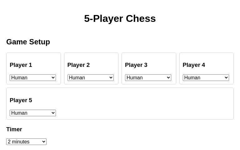 5-Player Chess ― Perchance Generator