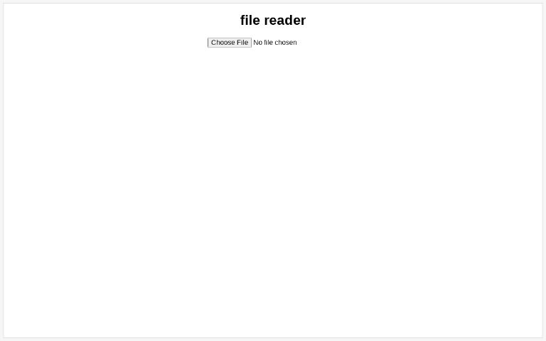file reader ― Perchance Generator