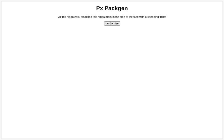 Px Packgen ― Perchance Generator