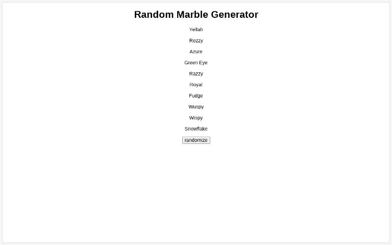 Random Marble Generator